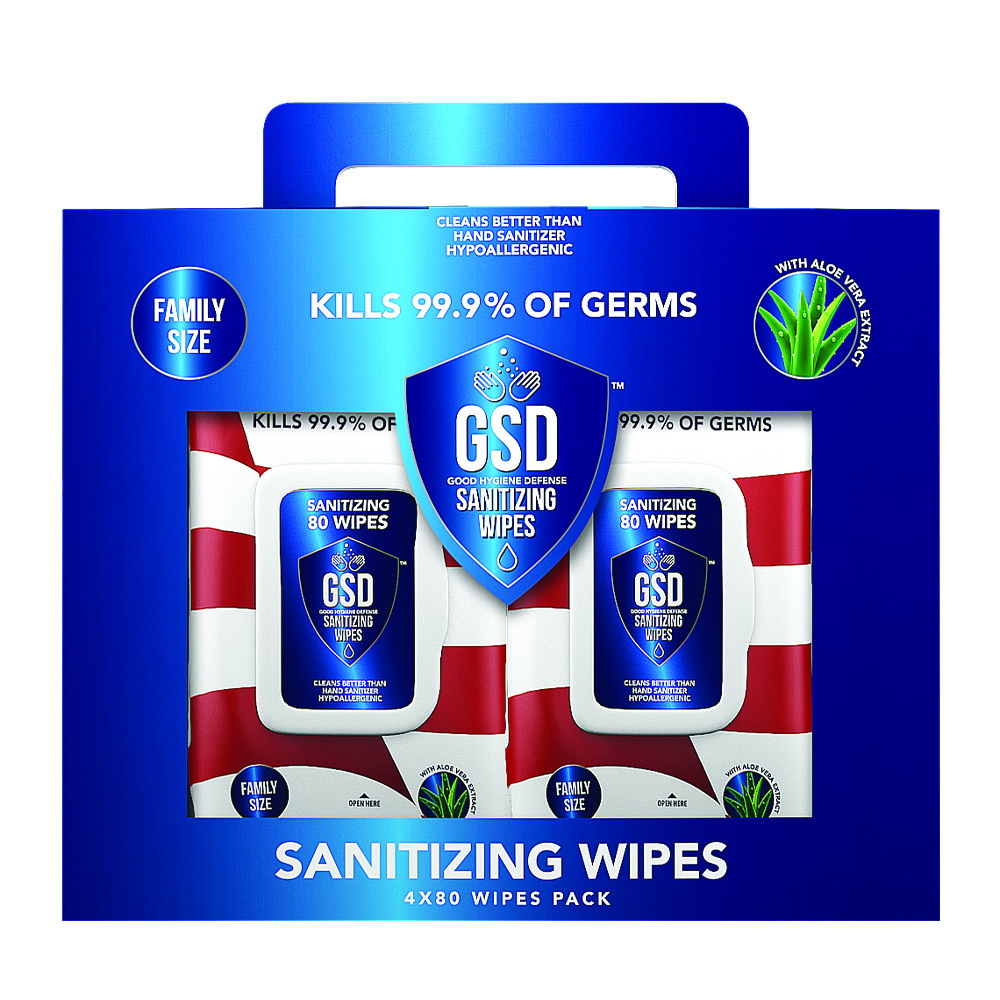 GSD Hand Sanitizer And Disinfecting Wipes - FDA Approved
